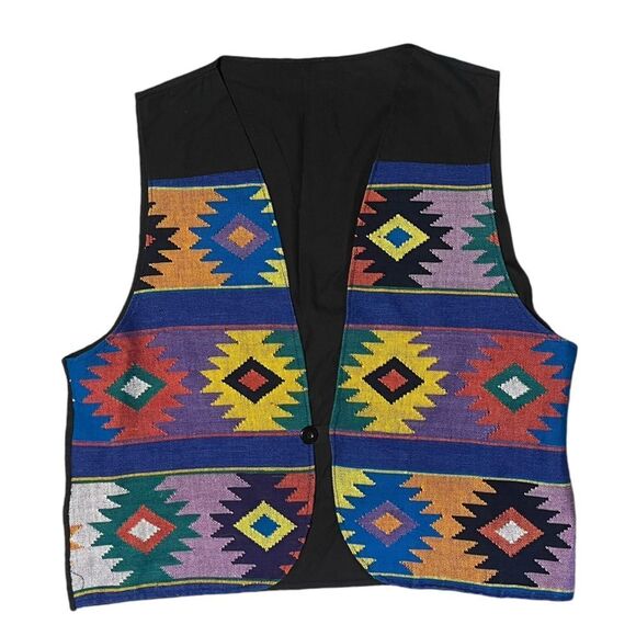 Jackets & Coats | Vintage Aztecprint Vest | Poshmark